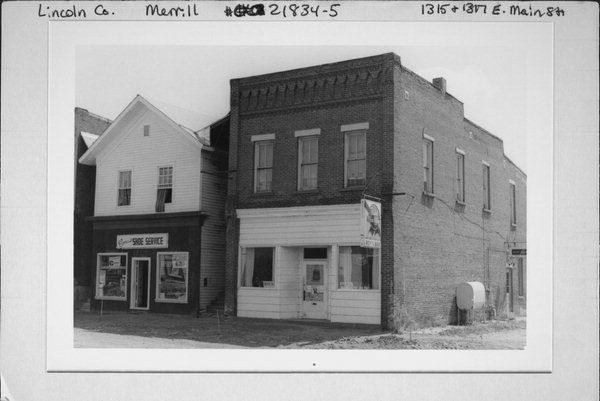 1315 E MAIN ST | Property Record | Wisconsin Historical Society