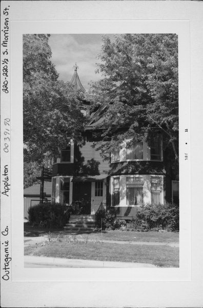 220-220 1/2 S MORRISON ST | Property Record | Wisconsin Historical Society