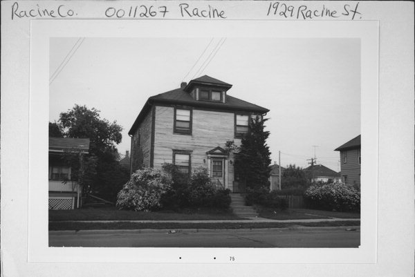 1929 RACINE ST | Property Record | Wisconsin Historical Society