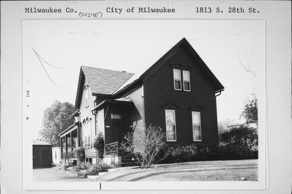 1813 S 28TH ST | Property Record | Wisconsin Historical Society