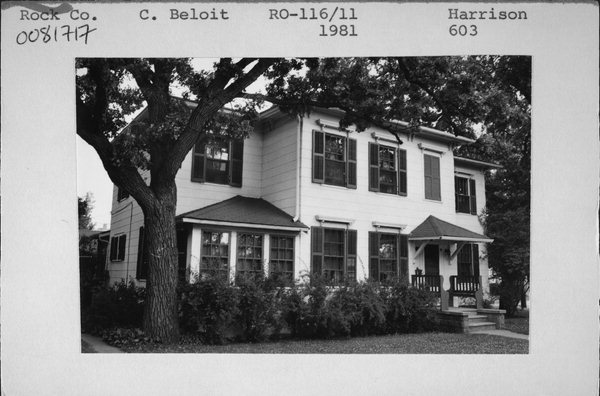 603 HARRISON | Property Record | Wisconsin Historical Society