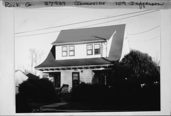 109 JEFFERSON AVE | Property Record | Wisconsin Historical Society