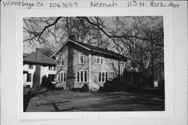 113 N PARK AVE | Property Record | Wisconsin Historical Society