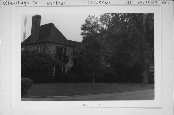 1319 BAYSHORE DR | Property Record | Wisconsin Historical Society
