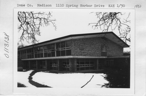 1110 SPRING HARBOR DRIVE | Property Record | Wisconsin Historical Society