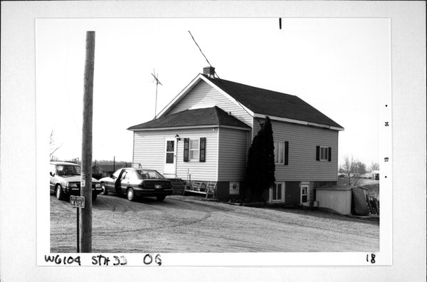 W6104 STATE HIGHWAY 33 | Property Record | Wisconsin Historical Society