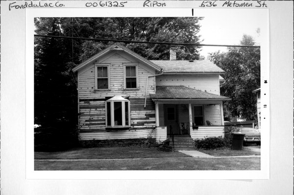 536 METOMEN ST | Property Record | Wisconsin Historical Society