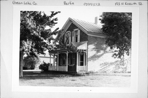 193 N KOSSUTH ST | Property Record | Wisconsin Historical Society
