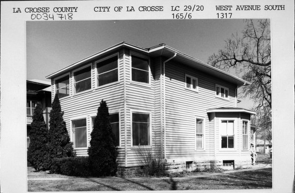 1317 WEST AVE, S | Property Record | Wisconsin Historical Society