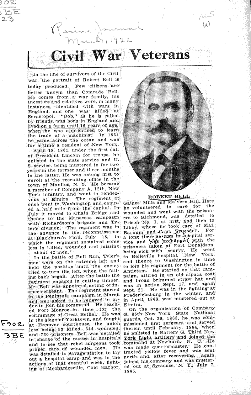 Civil War veterans | Newspaper Article/Clipping | Wisconsin Historical ...