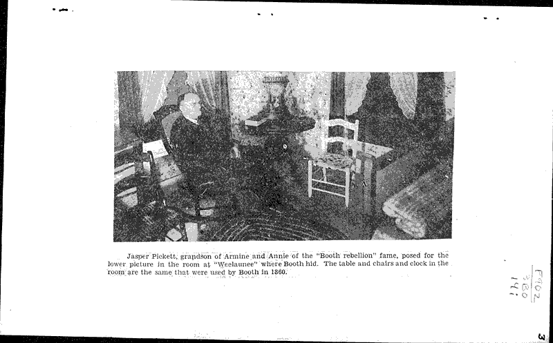 Booth rebellion still talked about by the oldtimers at Pickett, Wis ...