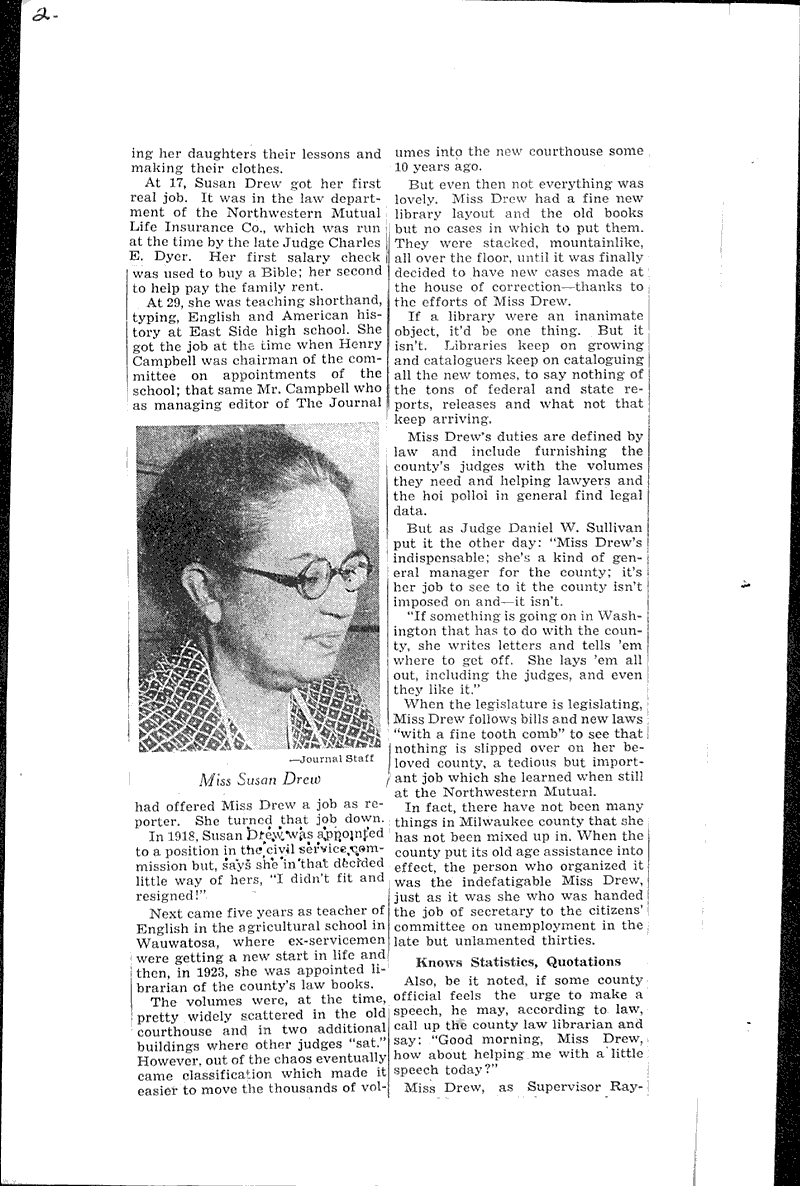 The law says she's reaching her dotage, so susan drew must quit her ...