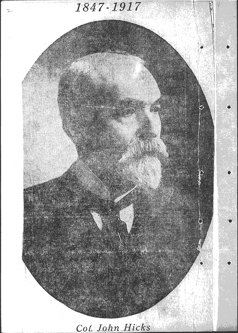 Col. John Hicks is dead | Newspaper Article/Clipping | Wisconsin ...