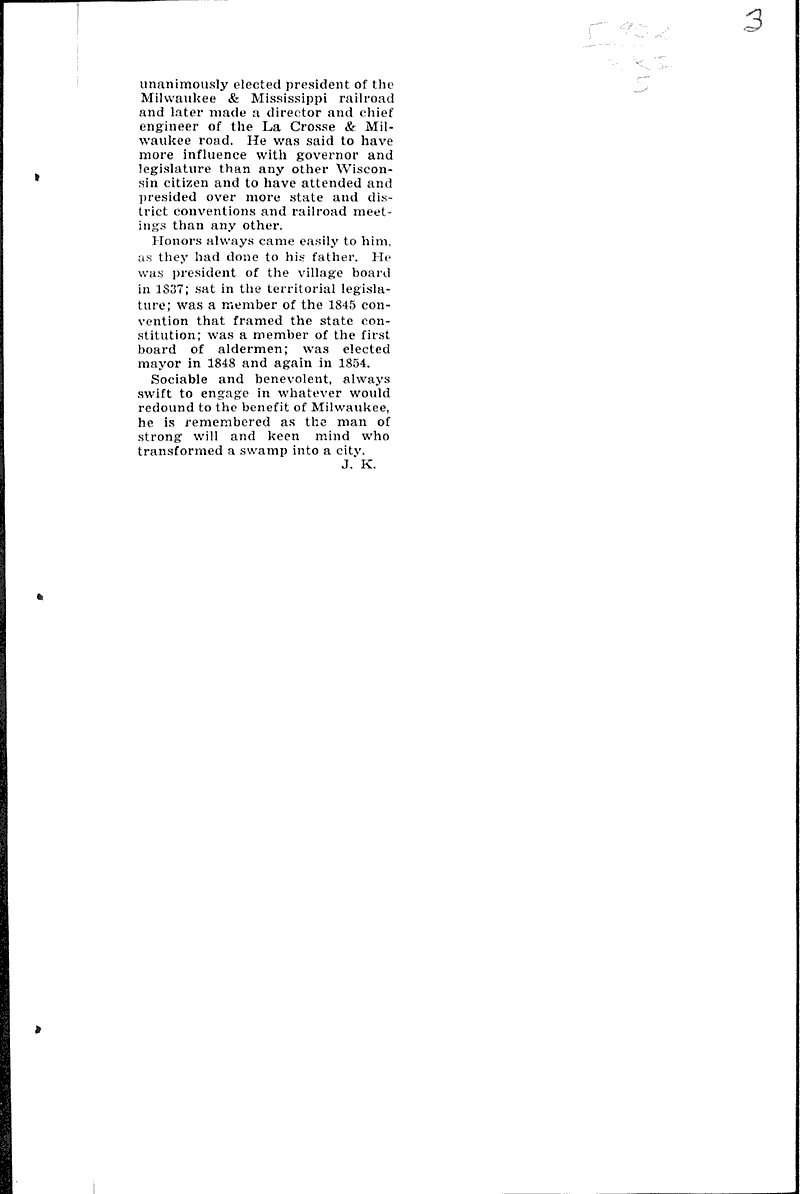 Milwaukee's debt to Byron Kilbourn who turned a swamp into a city ...