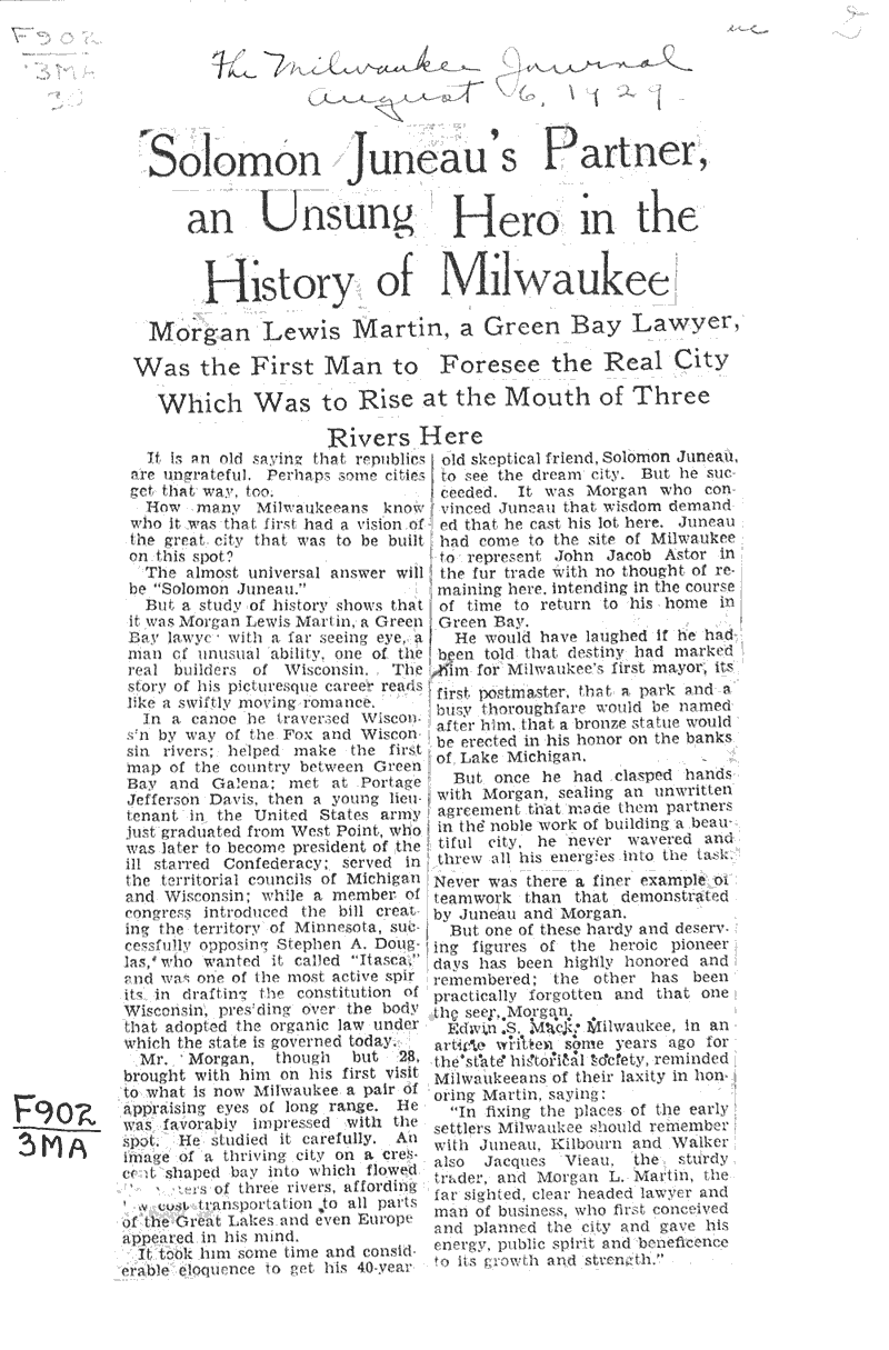 Solomon Juneau's partner, an unsung hero in the history of Milwaukee ...