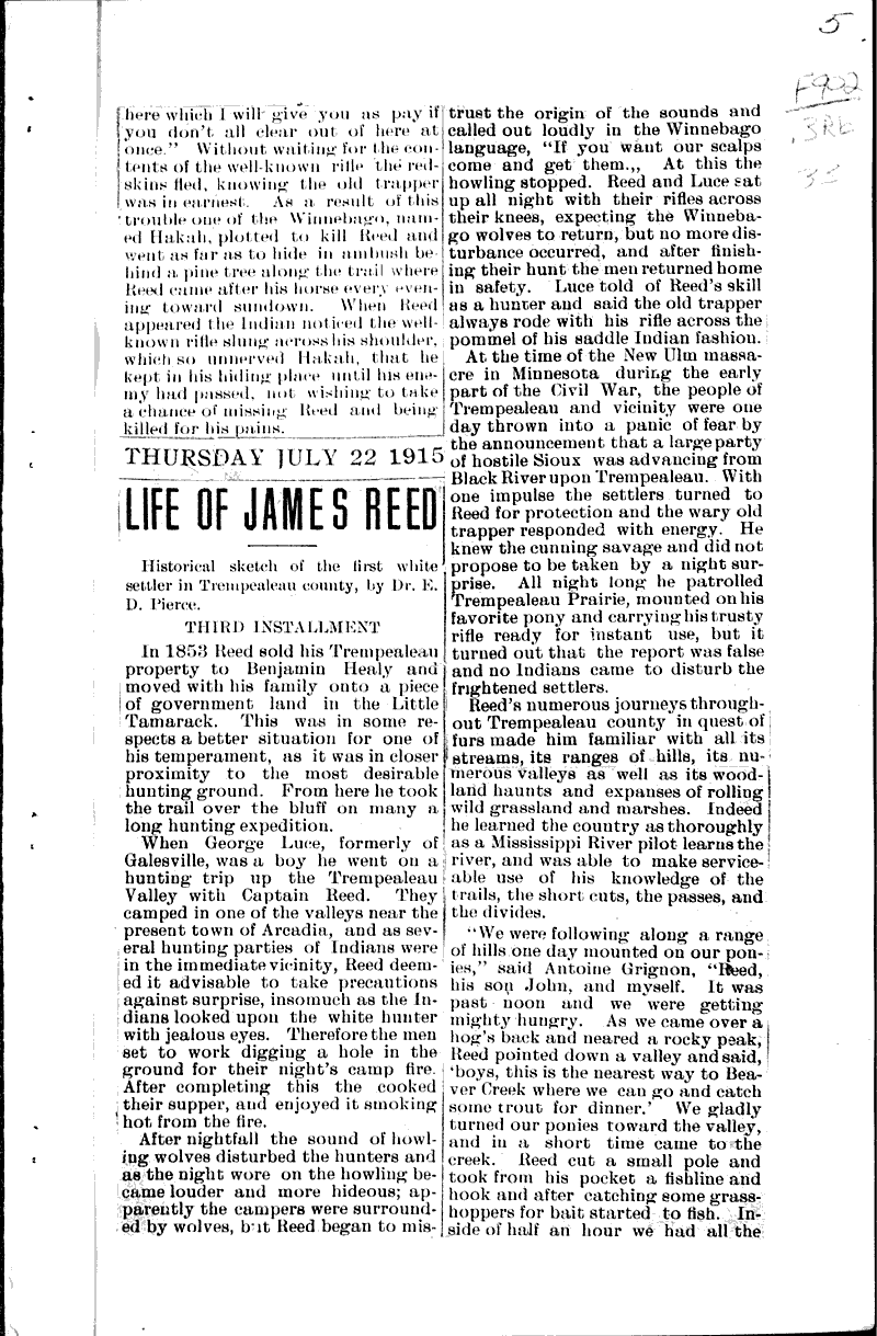 Reads like romance life of james reed | Newspaper Article/Clipping ...