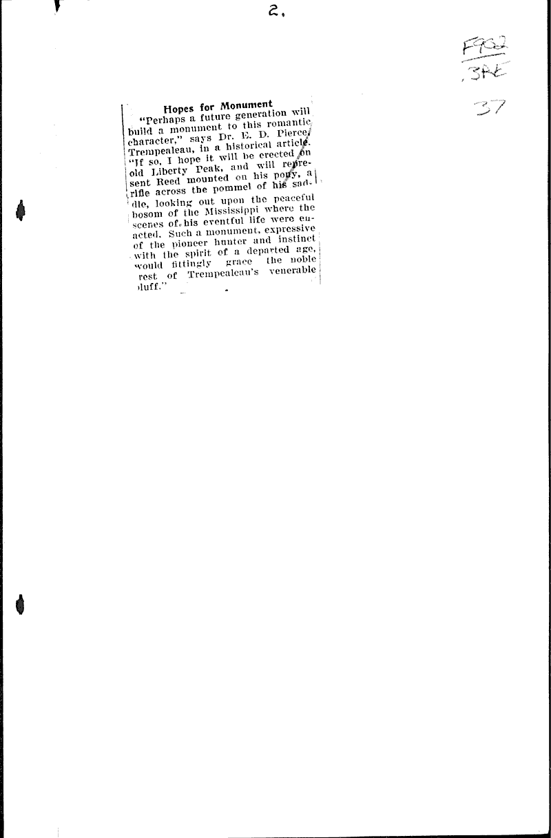 Grandson of James Allen Reed, pioneer fur trader at Trempeleau, still ...