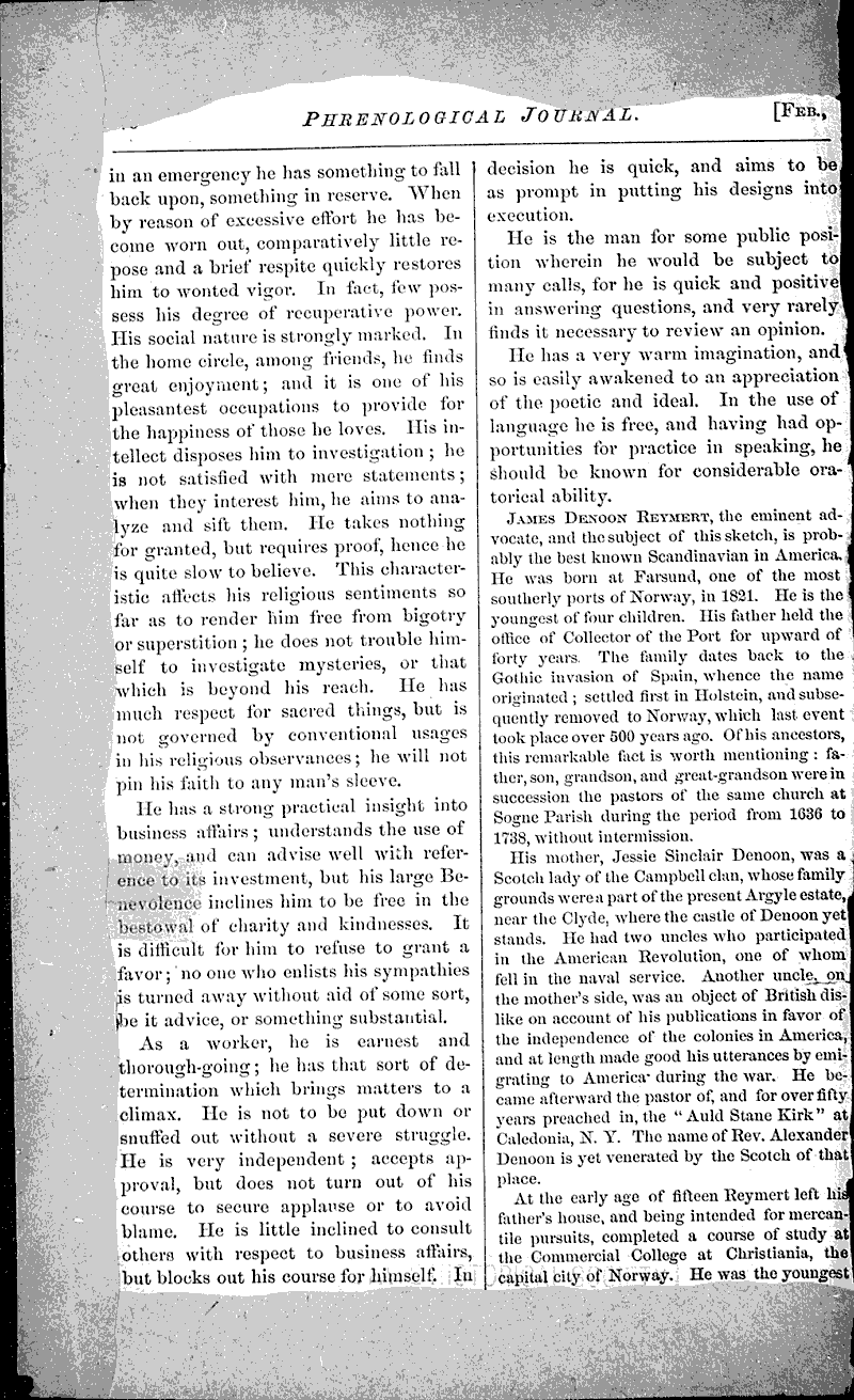 James Denoon Reymert | Newspaper Article/Clipping | Wisconsin ...