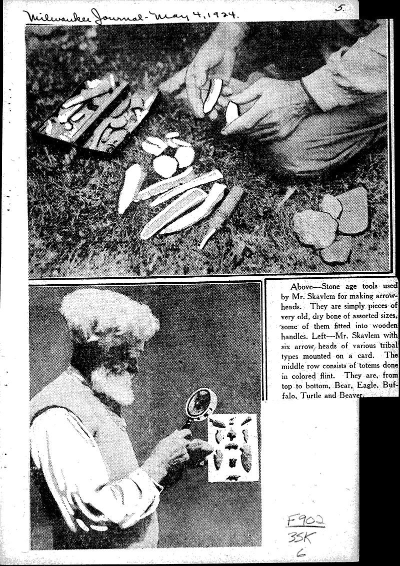 Rediscovers lost art of arrow maker | Newspaper Article/Clipping ...