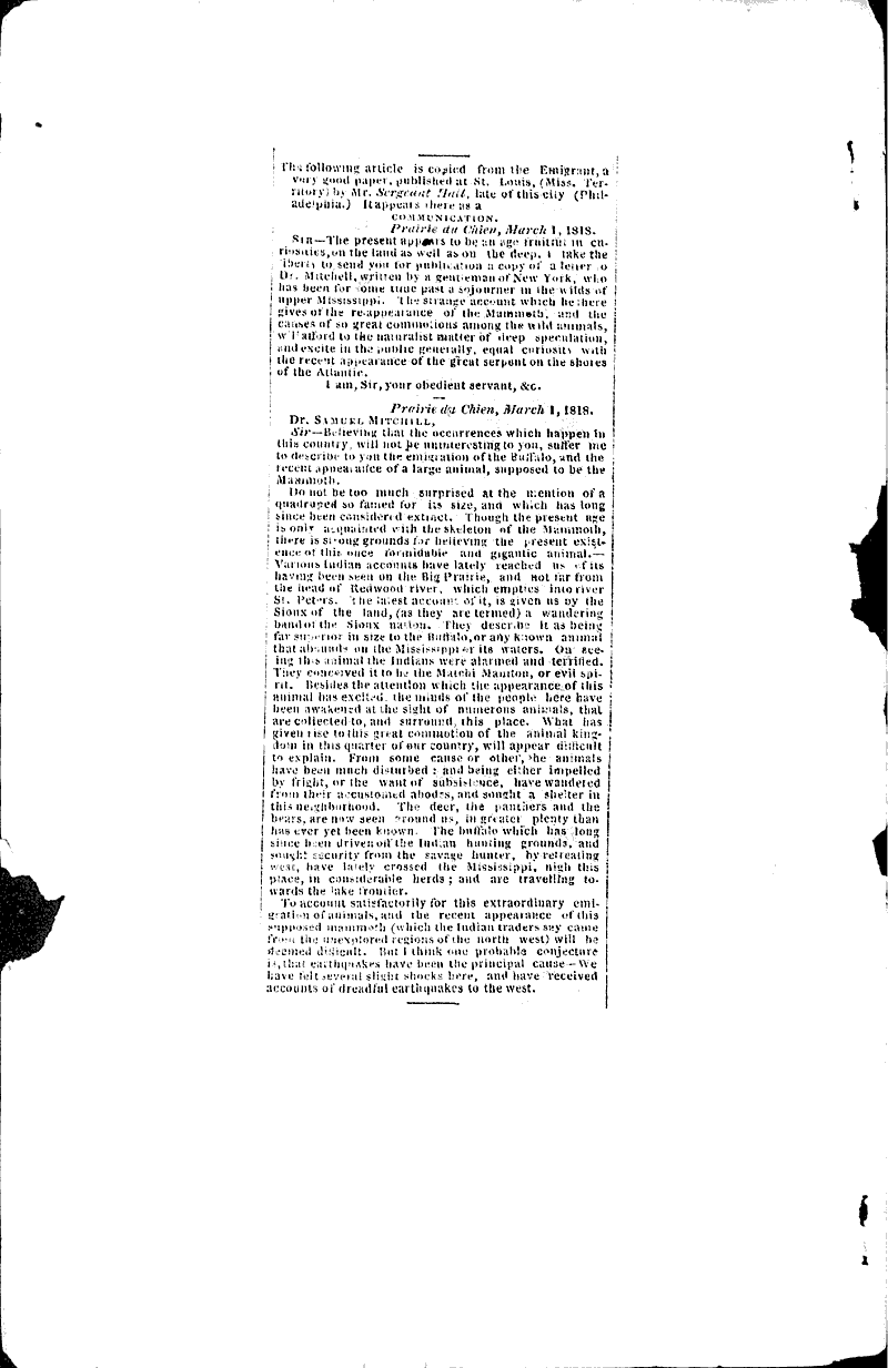 | Newspaper Article/Clipping | Wisconsin Historical Society