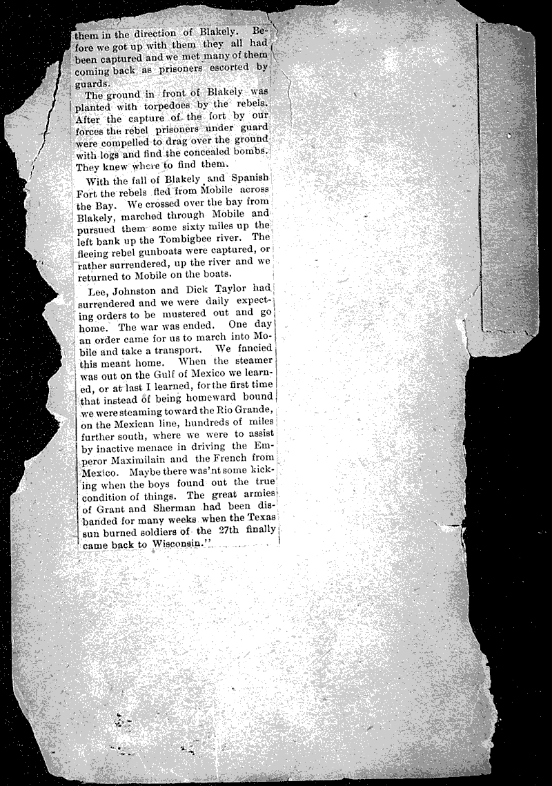 Stories of the Civil War | Newspaper Article/Clipping | Wisconsin ...