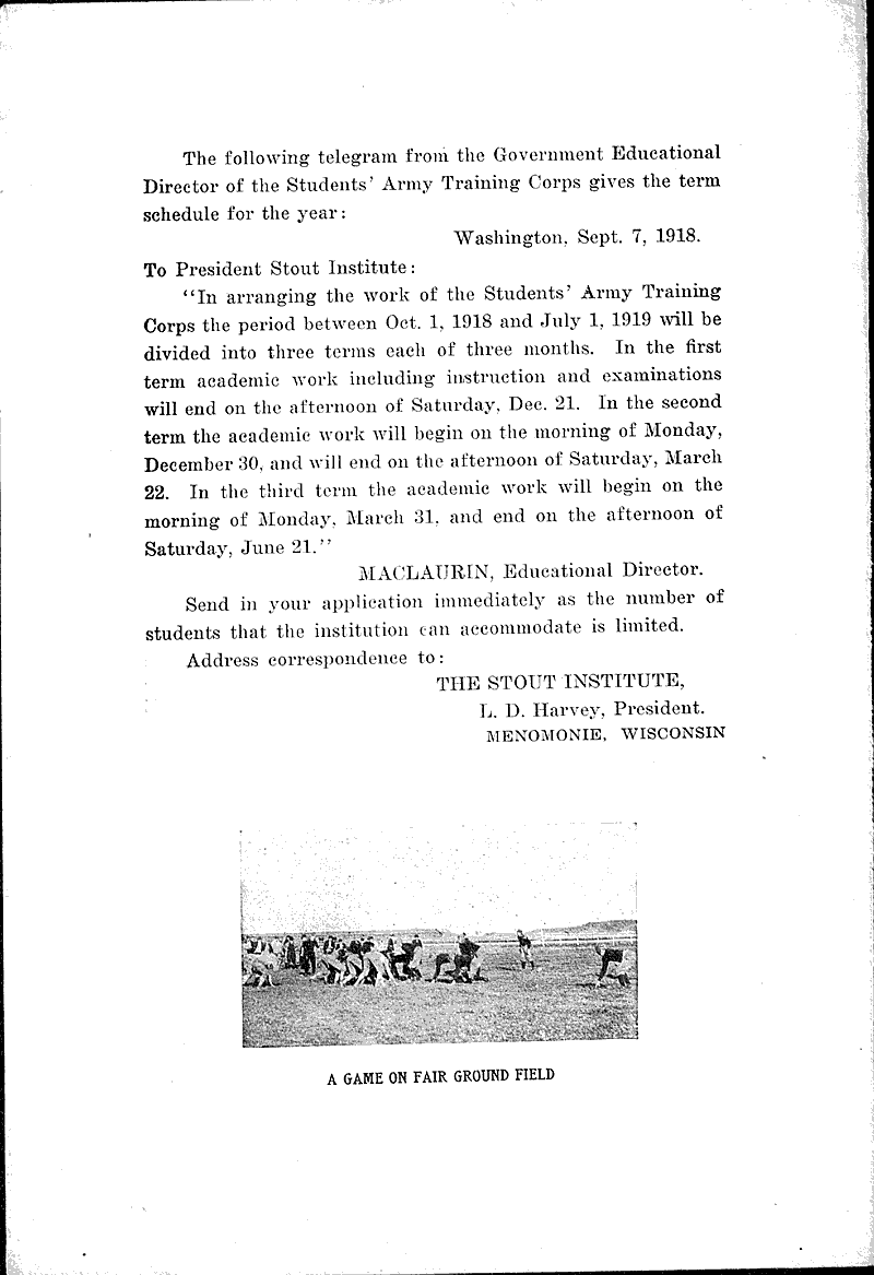 Student army training corps | Newspaper Article/Clipping | Wisconsin ...