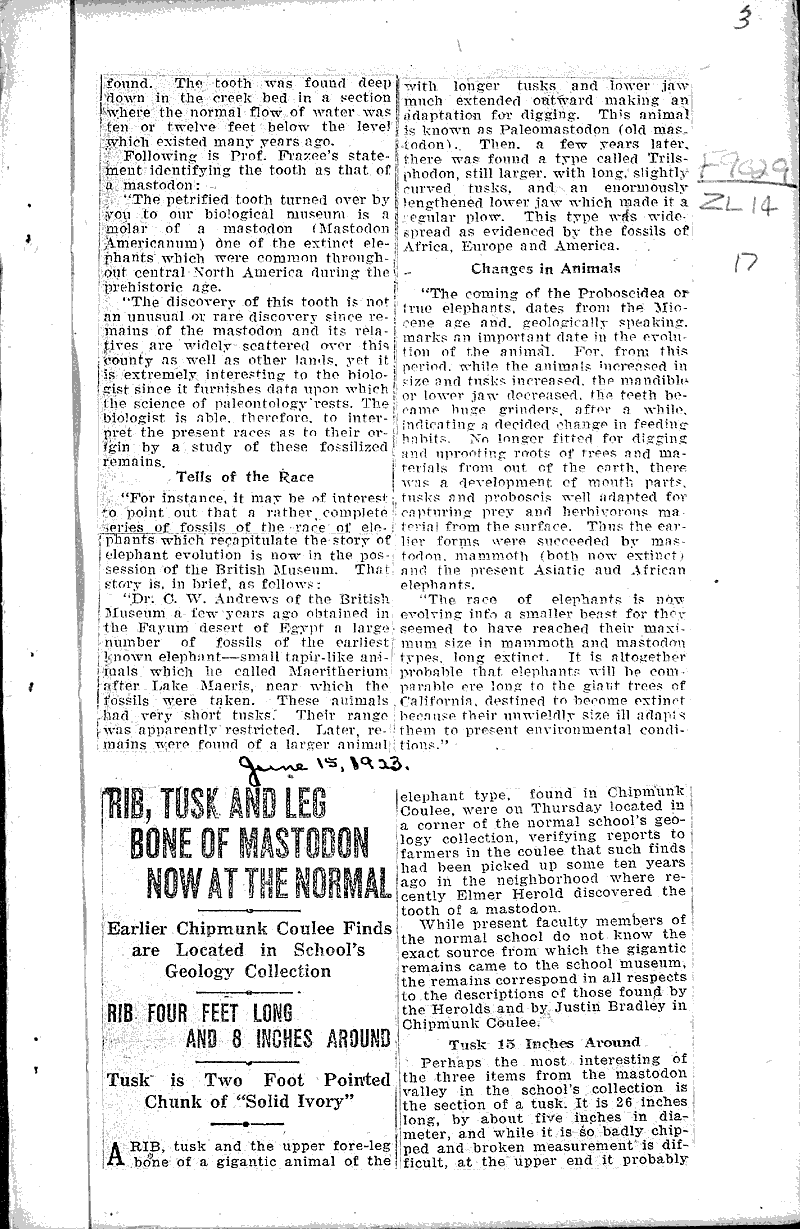 Many relics are given to Normal | Newspaper Article/Clipping ...