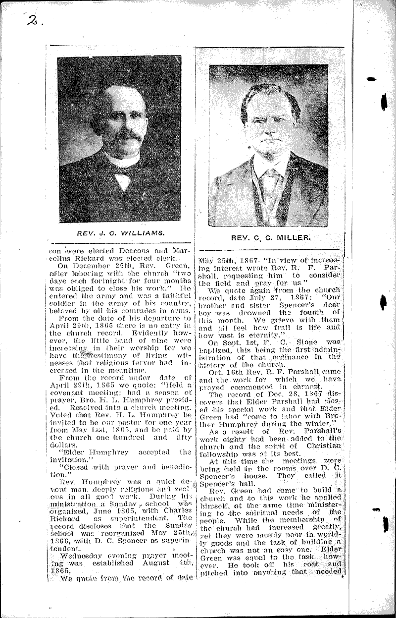 Church work of Augusta | Newspaper Article/Clipping | Wisconsin ...
