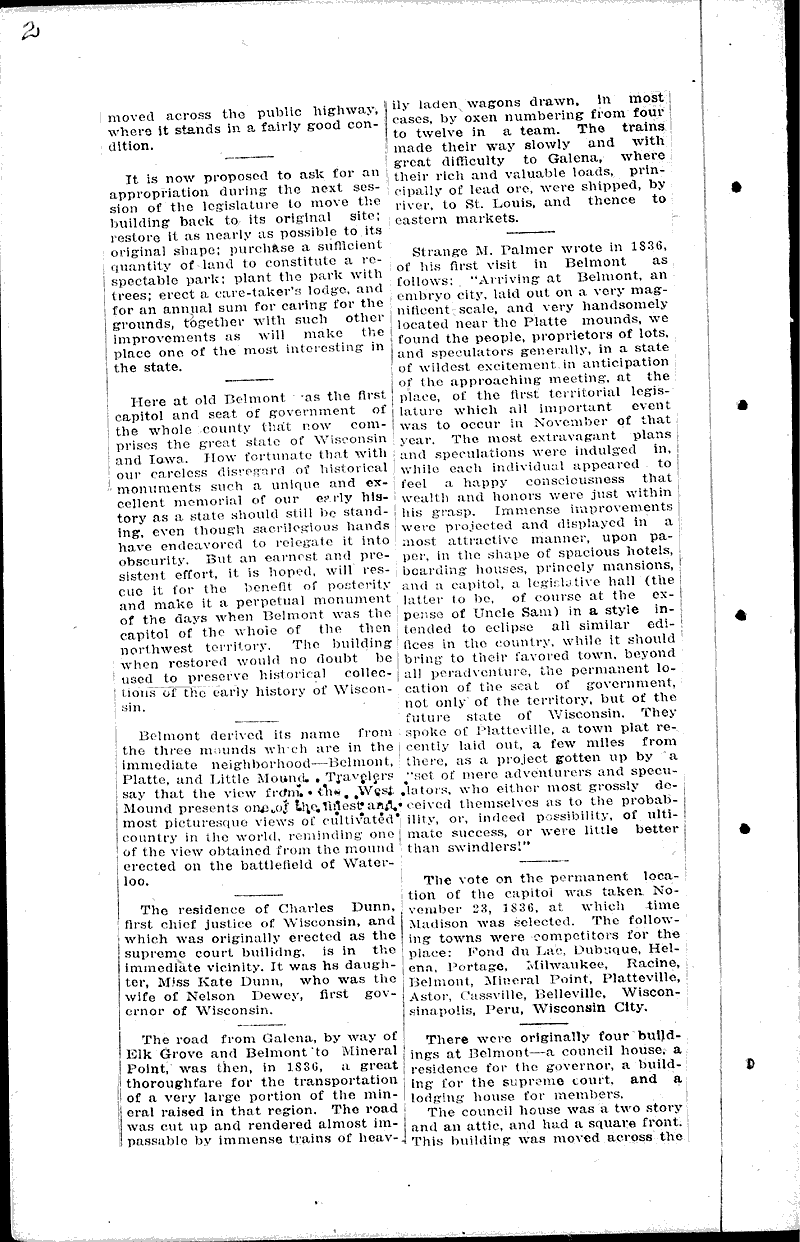 Plan to restore old capitol building at Belmont | Newspaper Article ...