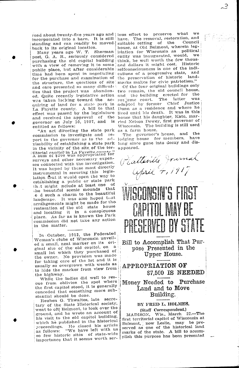 Plan to restore old capitol building at Belmont | Newspaper Article ...