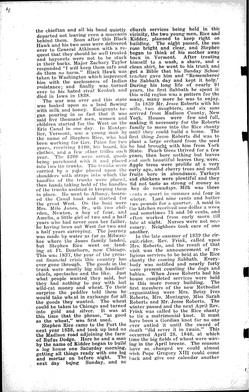 Early days in Fort Atkinson | Newspaper Article/Clipping | Wisconsin ...