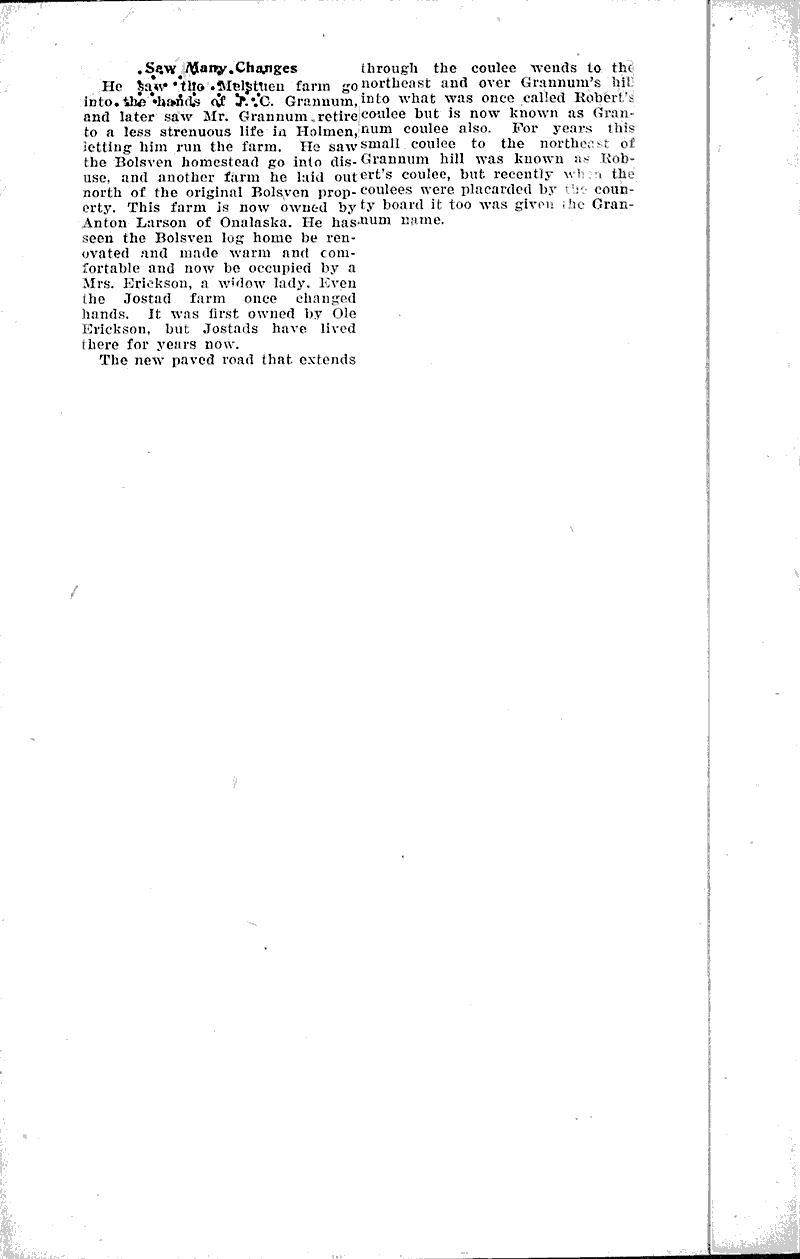 Landmark of Grannum Coulee built 70 years ago still stands today ...