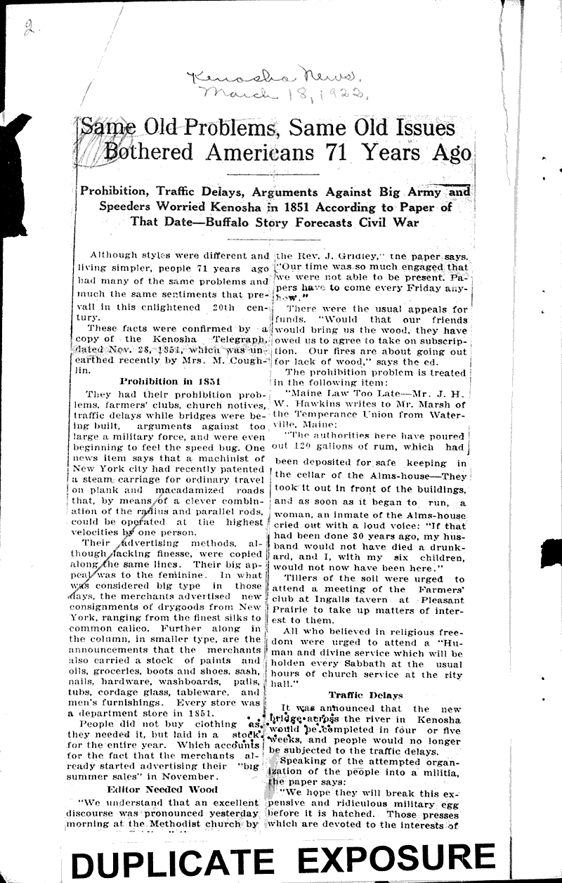 Same old problems, same old issues bothered americans 71 years ago ...