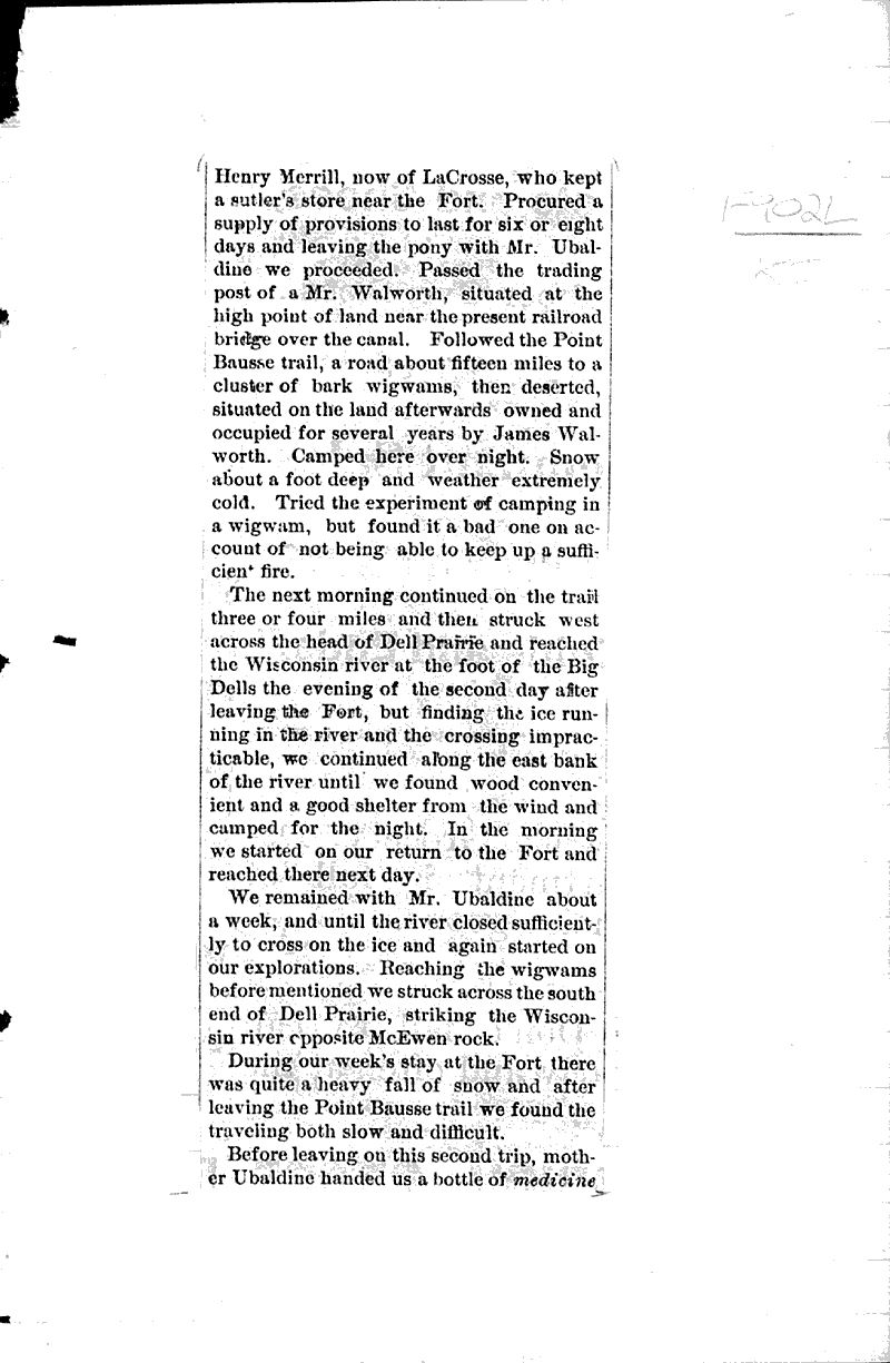 Early explorations in the Lemonweir Valley | Newspaper Article/Clipping ...