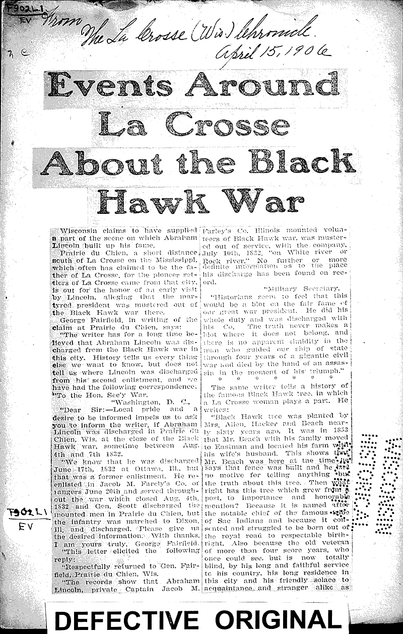 Black Hawk War Wisconsin at Antonio Fore blog