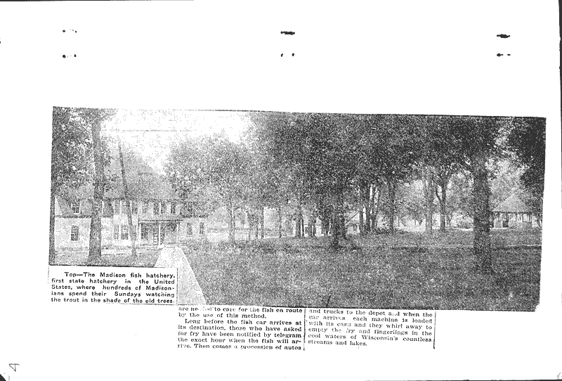 Madison fish hatchery first in U.S. | Newspaper Article/Clipping ...