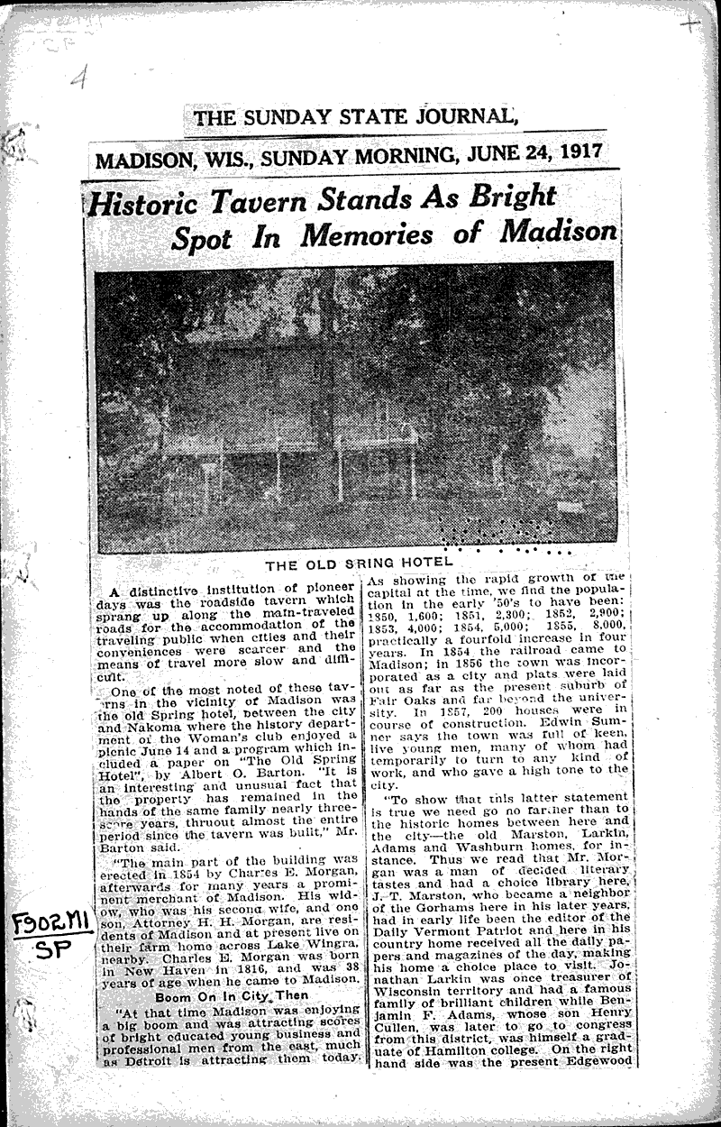 Historic Tavern Stands As Bright Spot In Memories Of Madison historic-tavern-stands-as-bright-spot-in-memories-of-madison