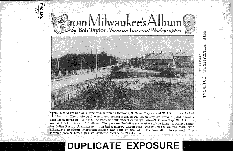 From Milwaukee's album | Newspaper Article/Clipping | Wisconsin ...