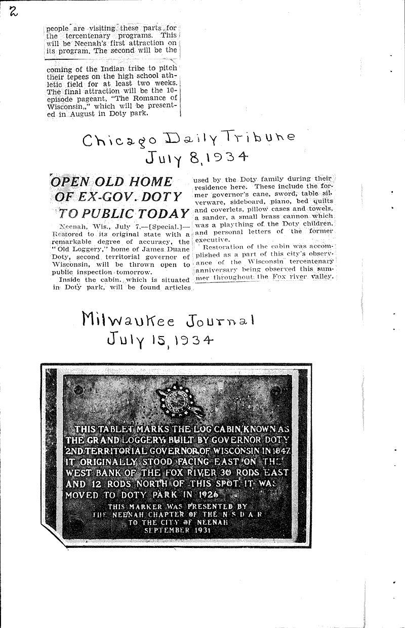 Old Loggery is being restored | Newspaper Article/Clipping | Wisconsin ...