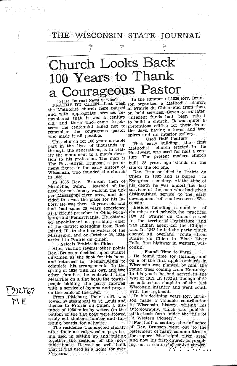 Church looks back 100 year to thank a courageous pastor | Newspaper ...