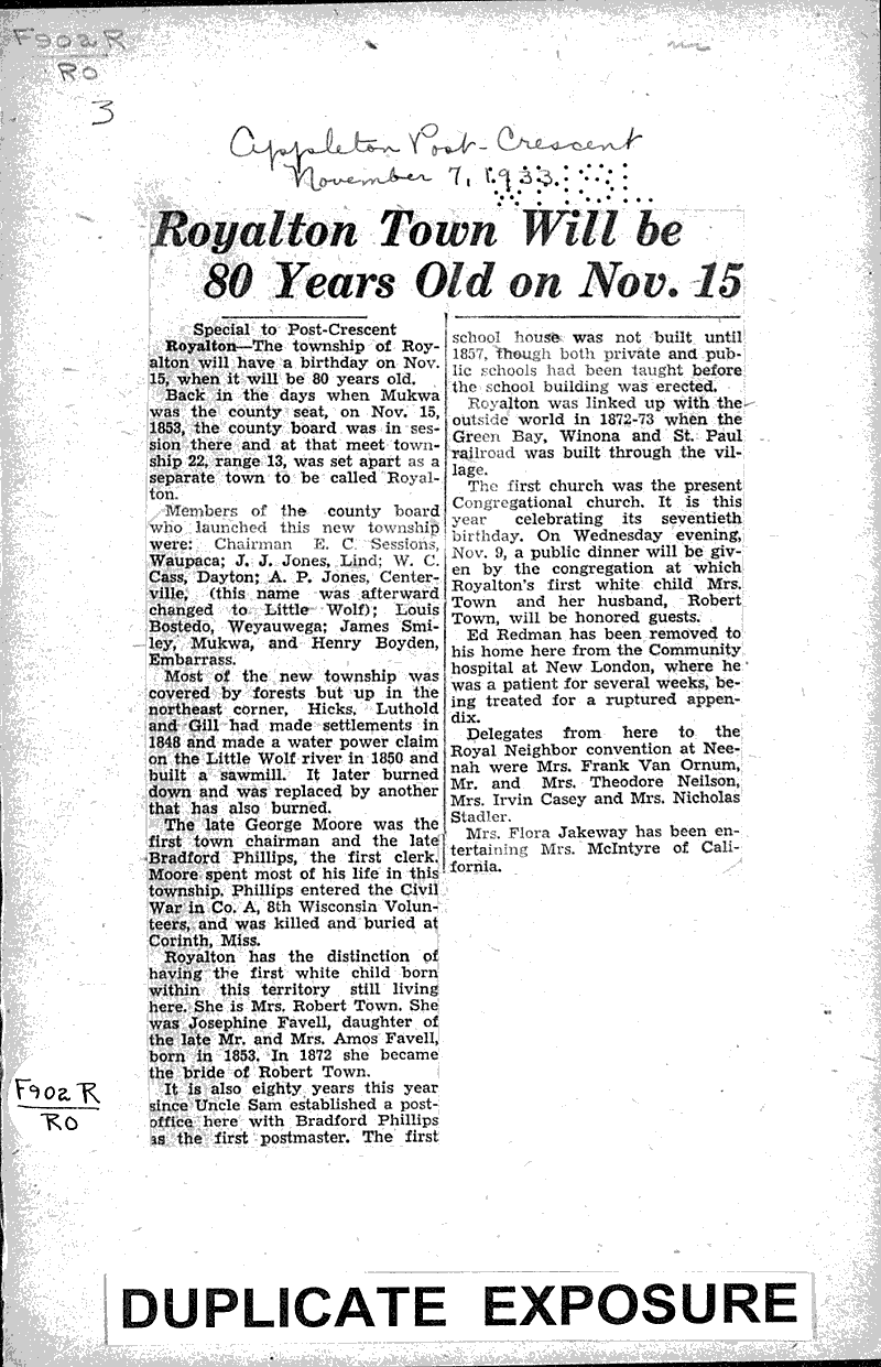 Royalton town will be 80 years old on Nov.15 | Newspaper Article ...