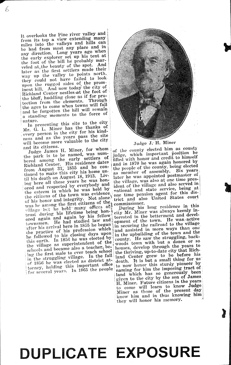 City to own "town bluff" | Newspaper Article/Clipping | Wisconsin ...