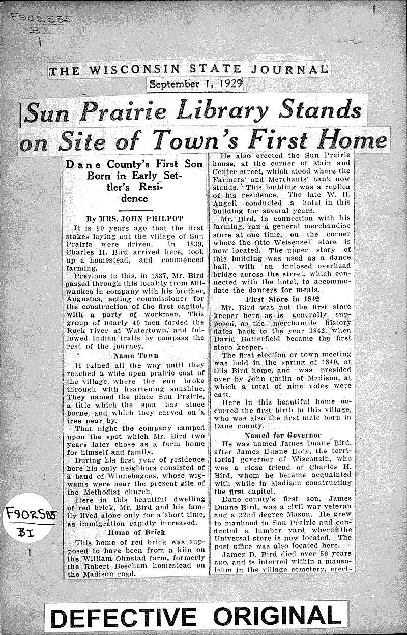 Sun Prairie library stands on site of town's first home | Newspaper ...