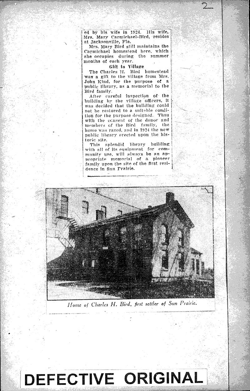 Sun Prairie library stands on site of town's first home | Newspaper ...