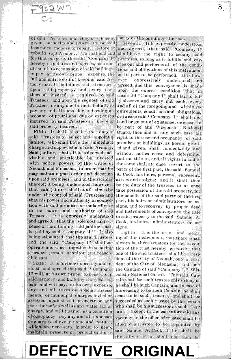 Interesting document | Newspaper Article/Clipping | Wisconsin ...