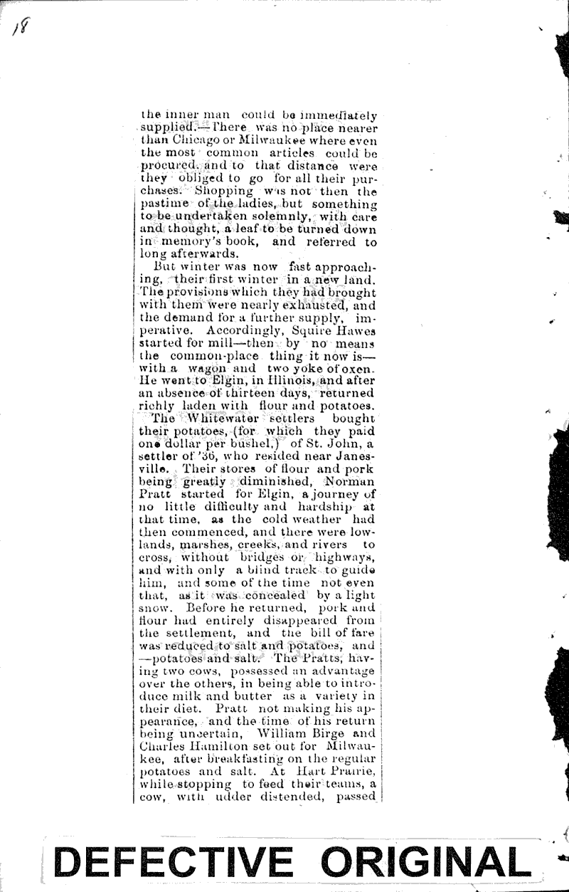 Reminiscences of Whitewater | Newspaper Article/Clipping | Wisconsin ...