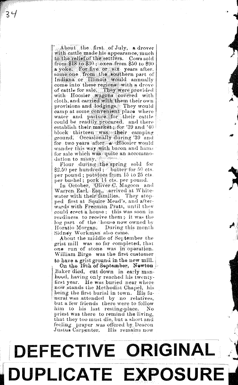 Reminiscences of Whitewater | Newspaper Article/Clipping | Wisconsin ...