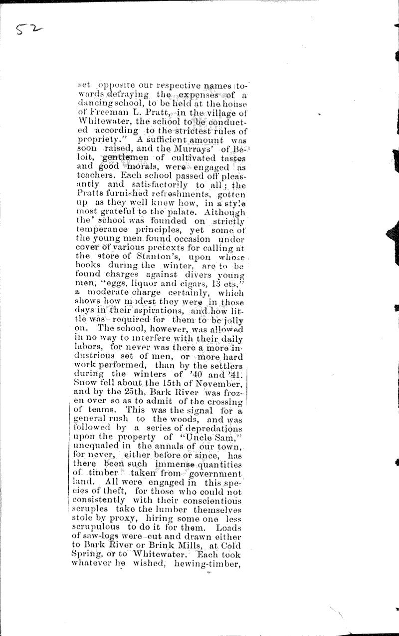 Reminiscences of Whitewater | Newspaper Article/Clipping | Wisconsin ...