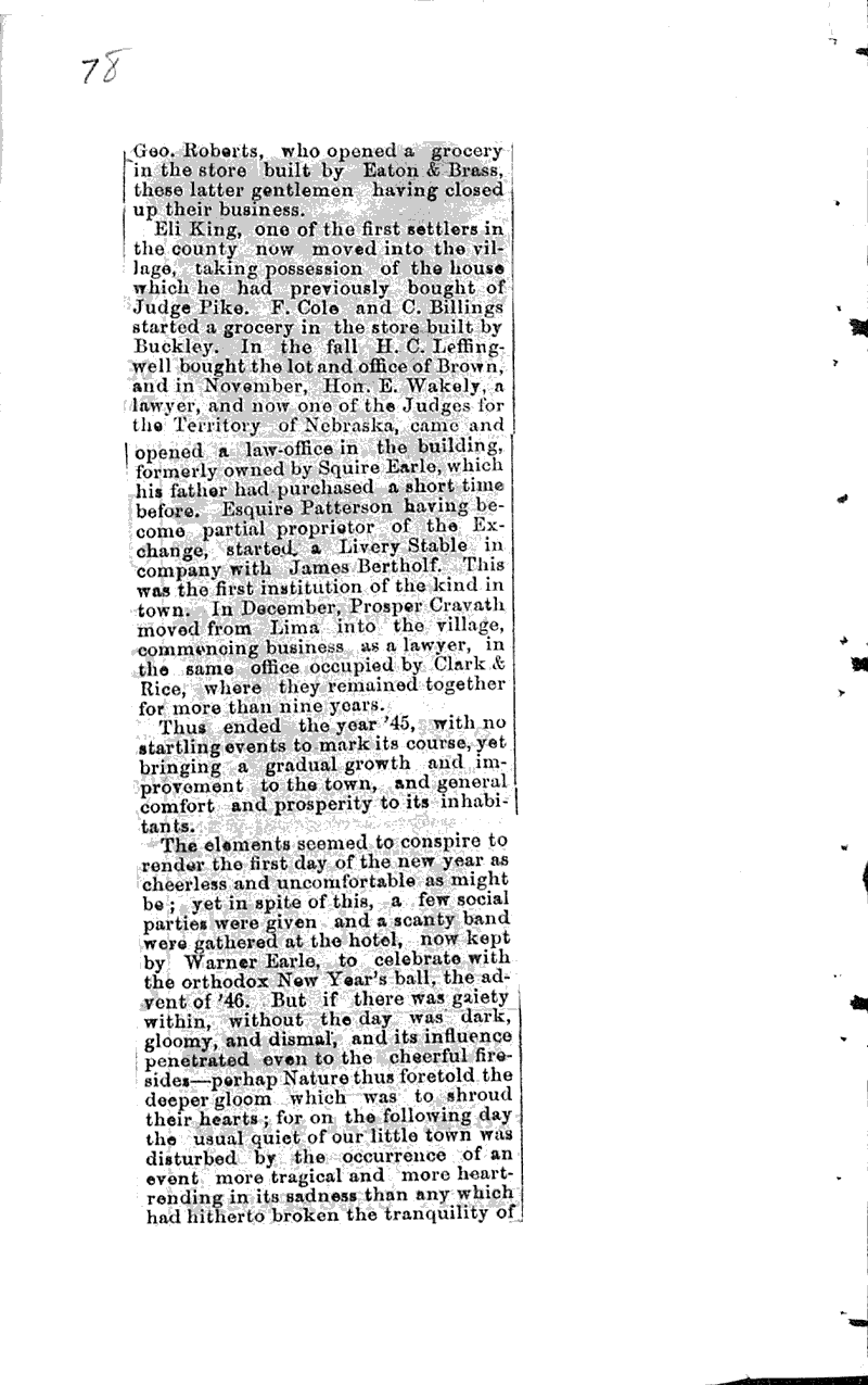 Reminiscences of Whitewater | Newspaper Article/Clipping | Wisconsin ...