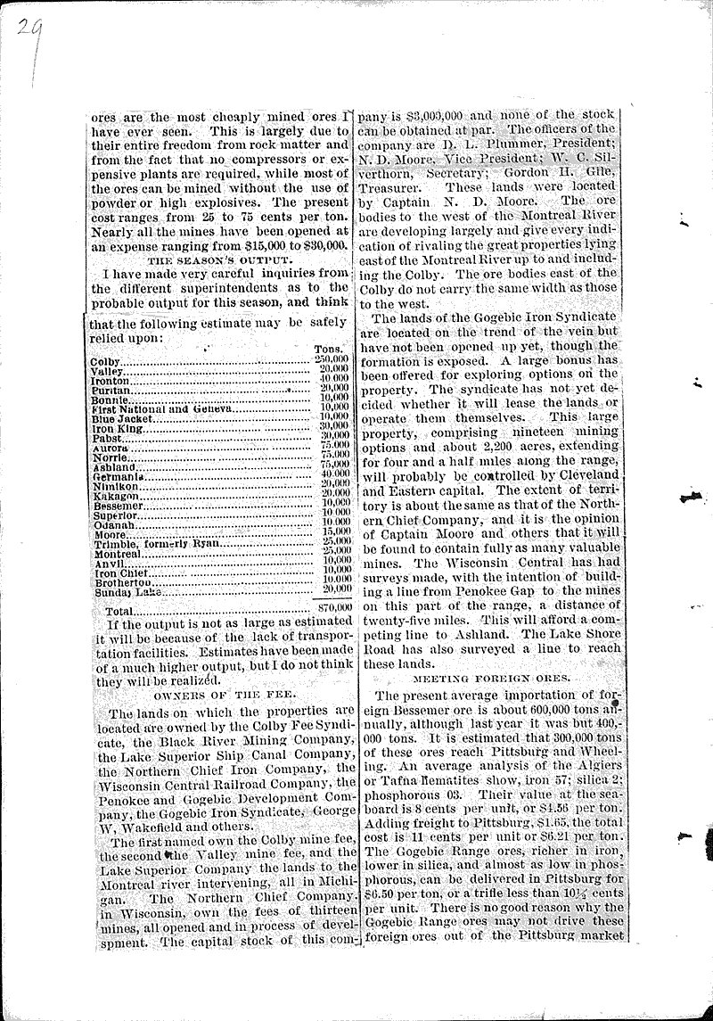 Fortunes in Iron | Newspaper Article/Clipping | Wisconsin Historical ...